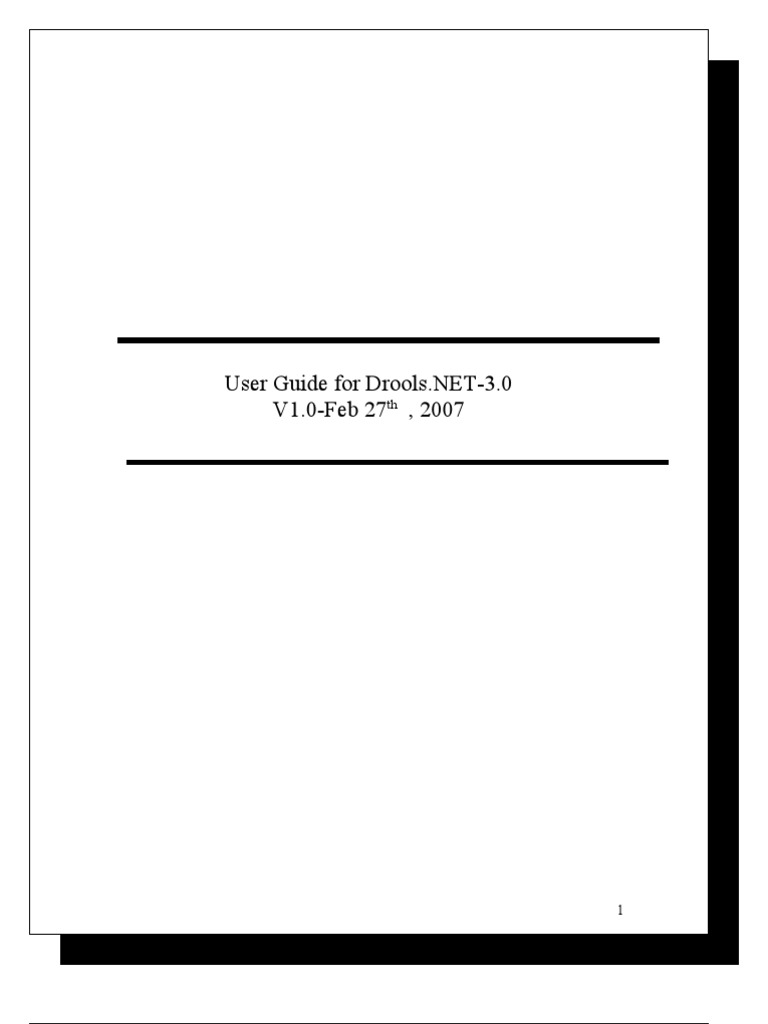 Drools.NET 3.0 User Guide | PDF | Library (Computing) | Compiler