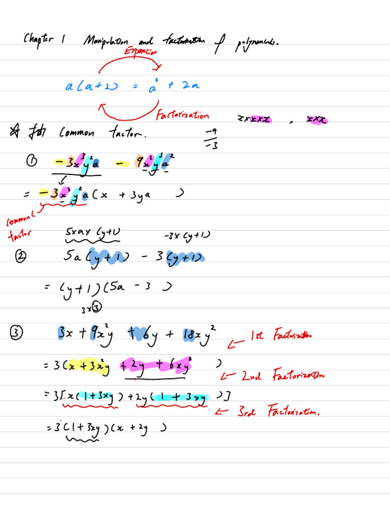 Enya Chapter 1 Factorization of Polynomials | PDF | Discrete Mathematics | Algebra