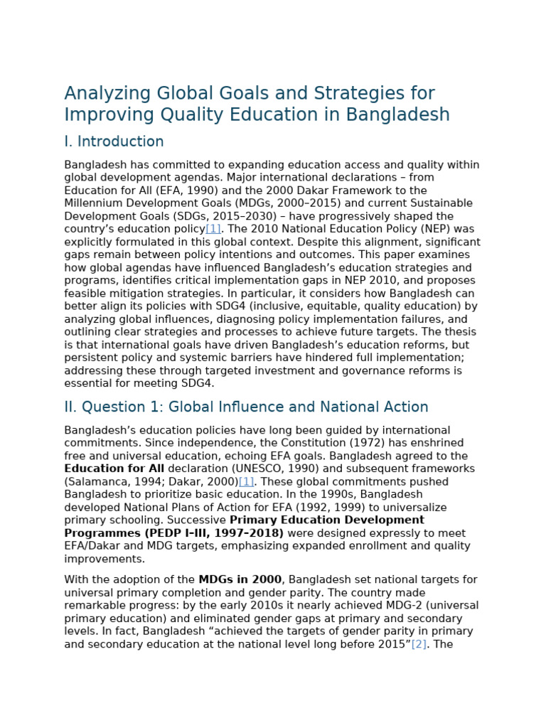3-Analyzing Global Goals and Strategies For Improving Quality Education ...