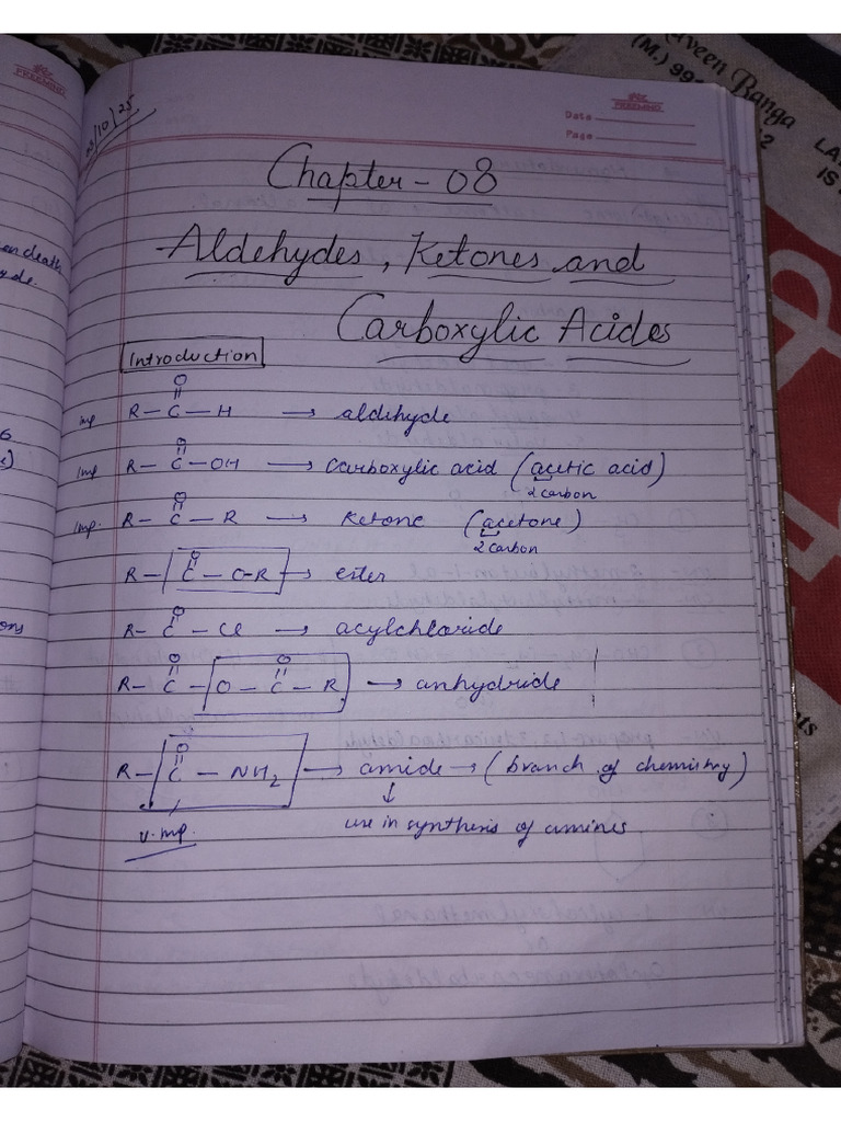 Chem Carboxylic Aldehydes and Ketones | PDF