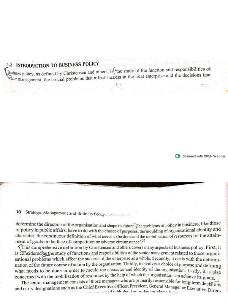 Strategic Management | PDF