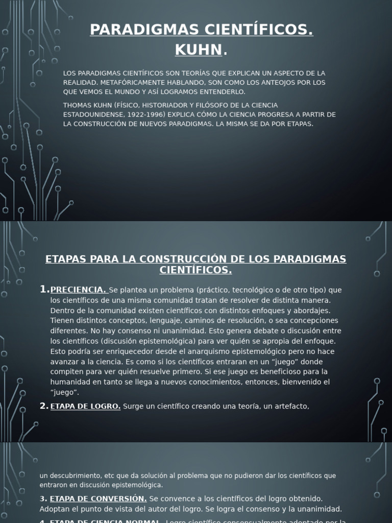 Paradigmas Cientã - Ficos. Kuhn 2016. | PDF | Paradigma | Teoría