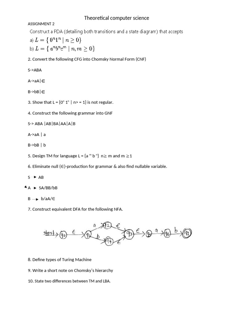 Tcs Assignment 2 | PDF