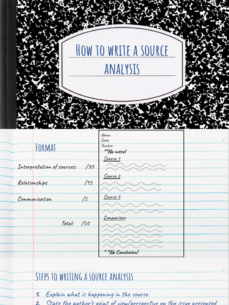 20-1 How to Write a Source Analysis | PDF | Concept | Liberal Arts ...