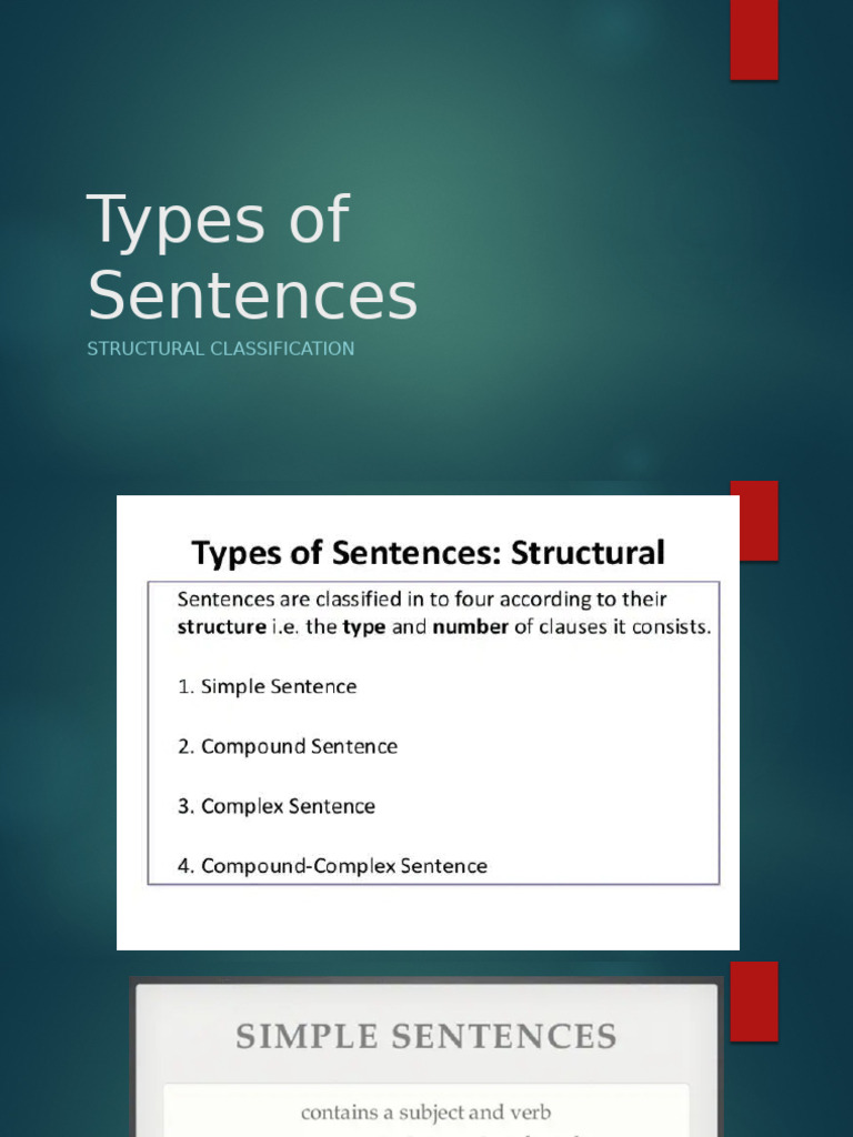 Types of Sentences | PDF
