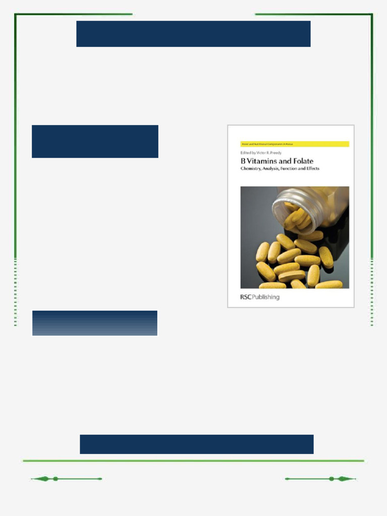 B Vitamins and Folate Chemistry Analysis Function and Effects 2nd ...