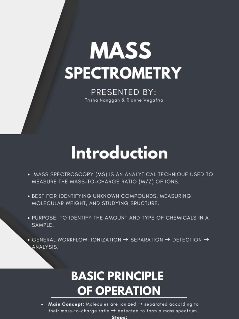 Mass Spectros | PDF | Mass Spectrometry | Infrared Spectroscopy