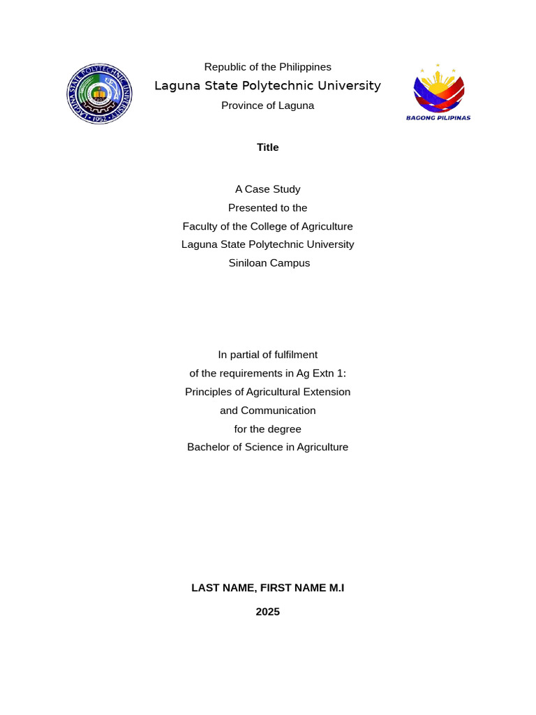 Front Page Sample | PDF