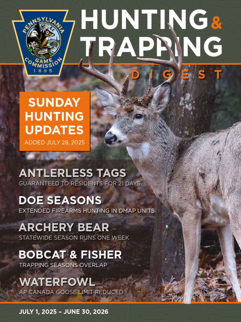 2025-26 Pennsylvania Hunting Digest | PDF | Hunting | Trapping