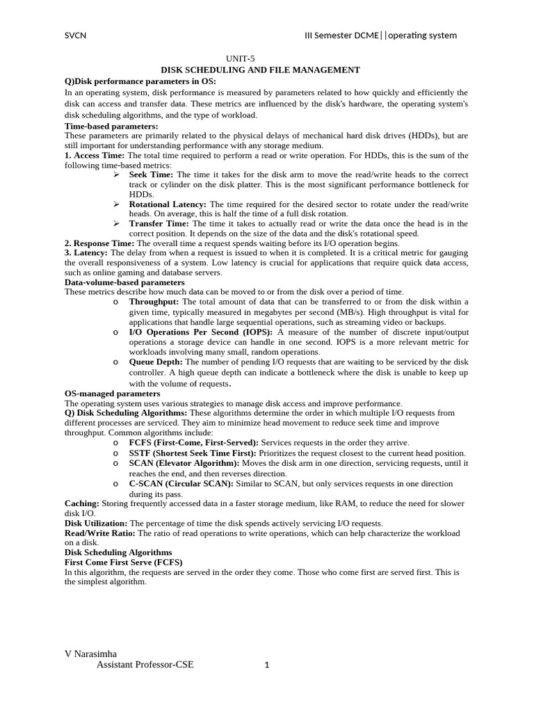 OS-5 | PDF | Computer File | Hard Disk Drive