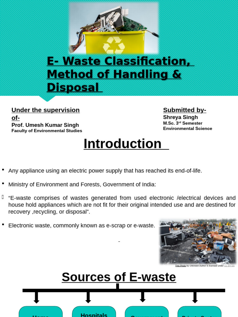 E-Waste Handling, Disposal, and Effects | PDF | Electronic Waste ...