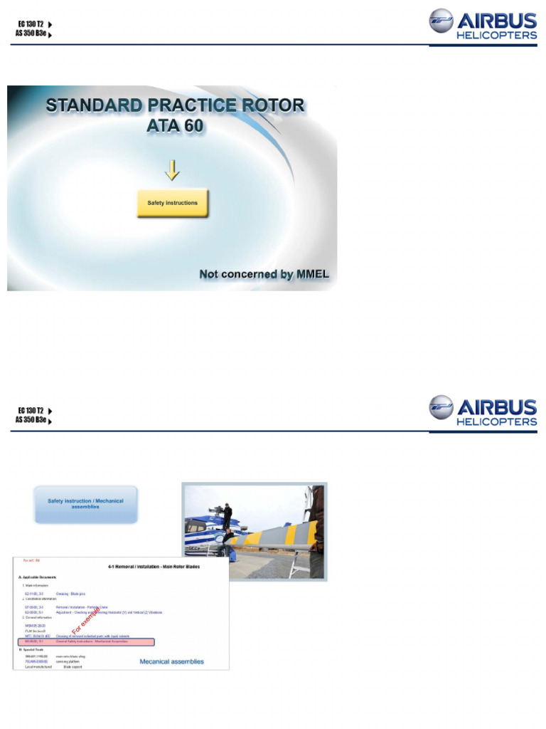 Rotor Maintenance Guidelines ATA 60 | PDF | Helicopter Rotor | Aviation