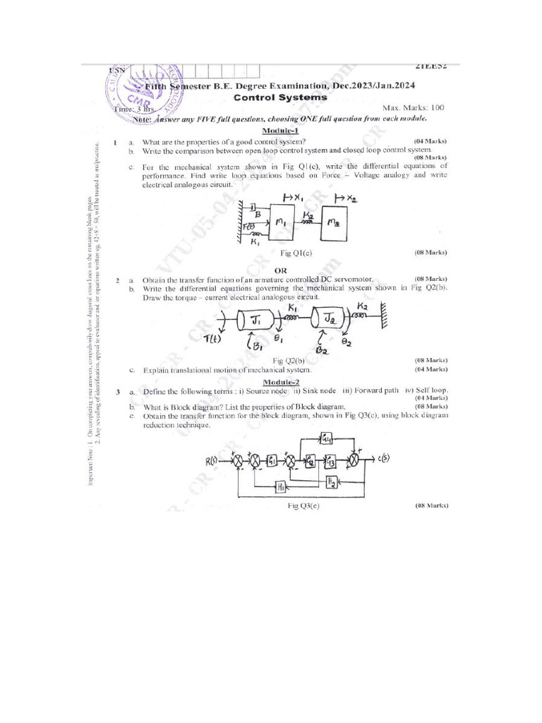Control System Nodes and Signal Flow | PDF