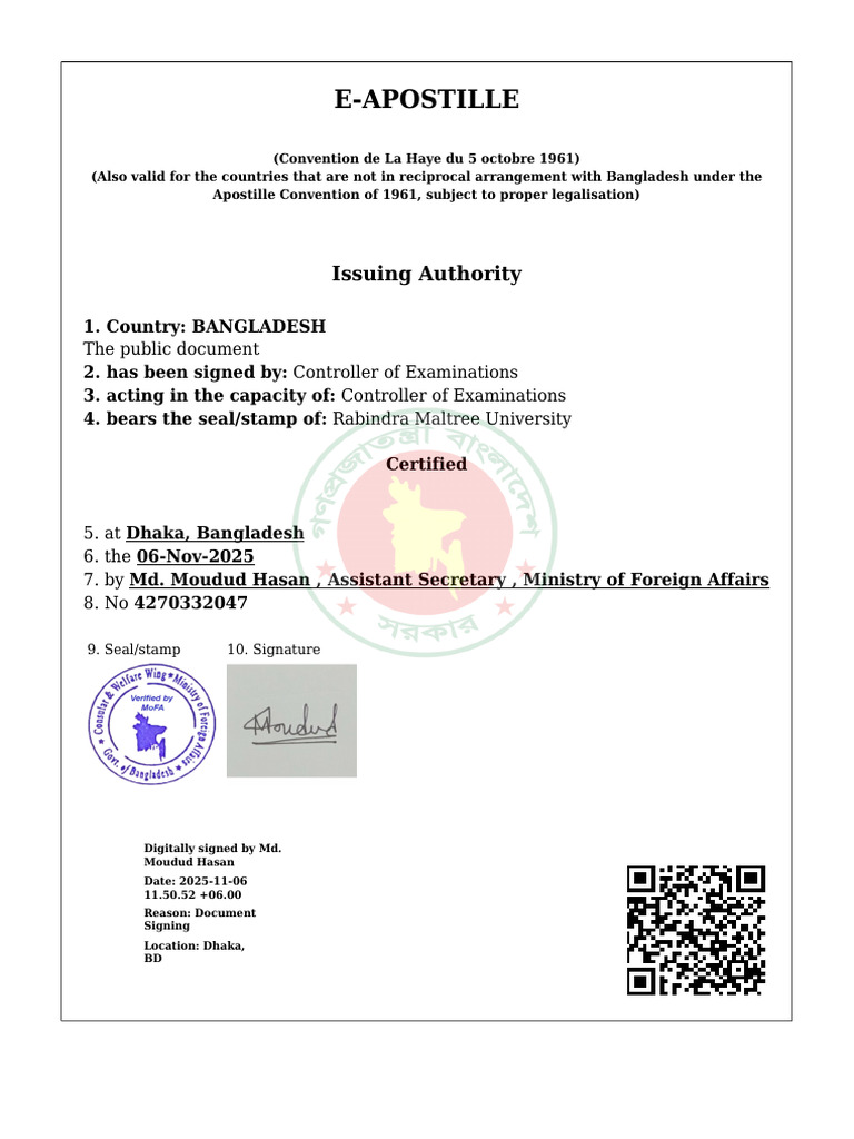 Apostille MPDF | PDF