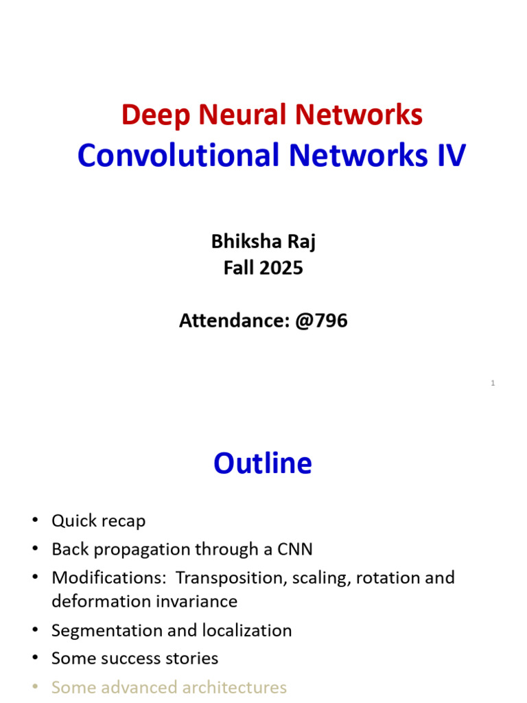 lec12.CNN4 | PDF | Computational Neuroscience | Machine Learning