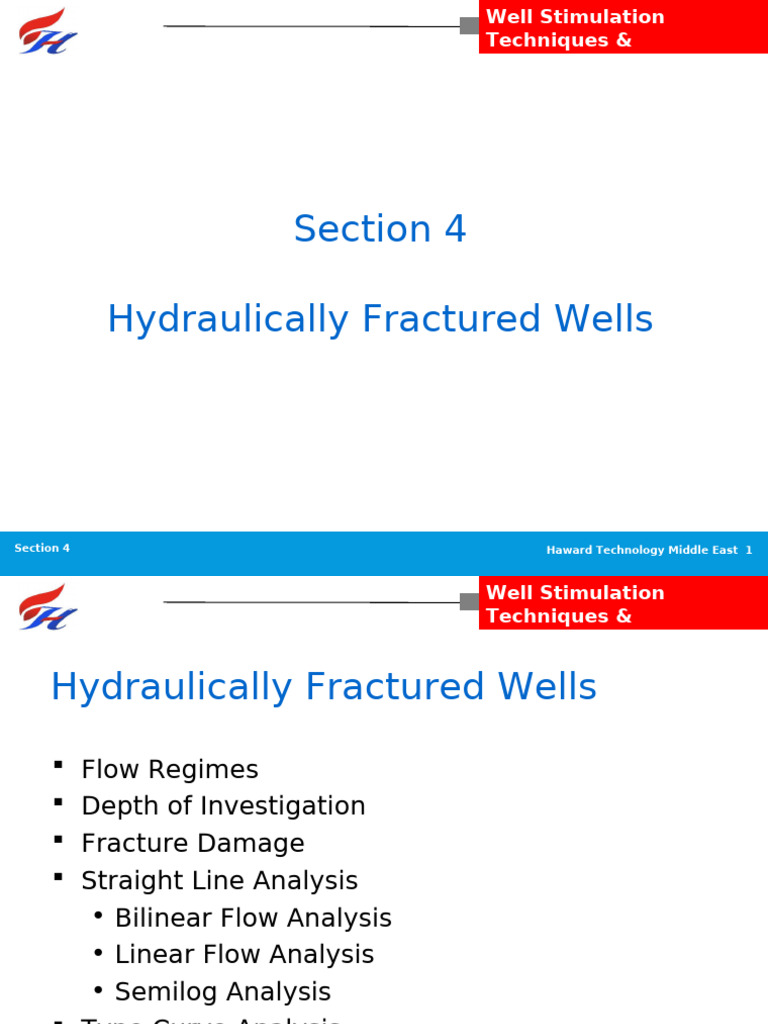 Section04-Post-treatment of Hydraulically Fractured | PDF
