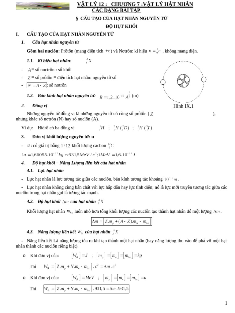 Vat Ly Hat Nhan | PDF