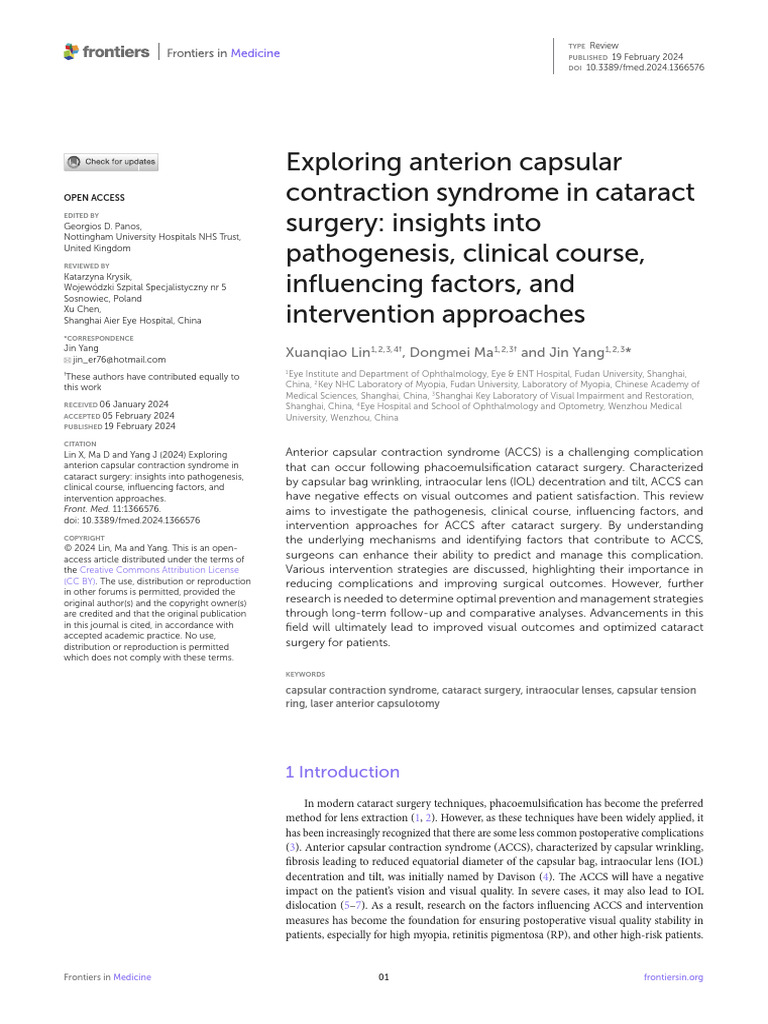 CN-Exploring Anterion Capsular Contraction Syndrome in Cataract Surgery ...