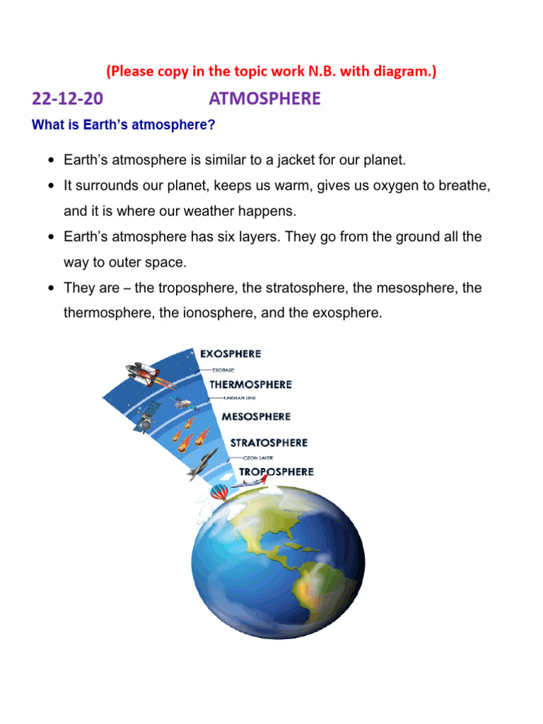Troposphere & Stratosphere | PDF | Atmosphere Of Earth | Atmosphere