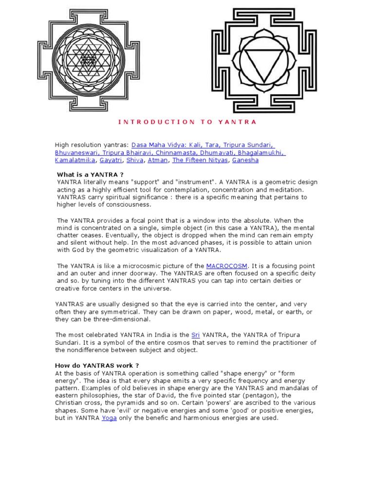 Yantra | PDF | Devi | Mantra
