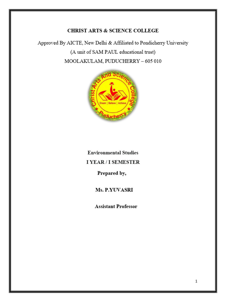 EVS_UNIT_1_&2 | PDF | Fertilizer | Agriculture