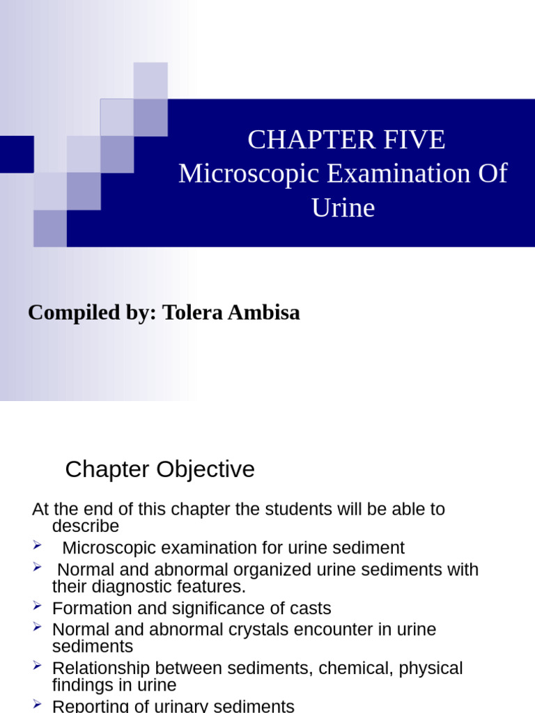 Microscopic Urine Examination Guide | PDF | White Blood Cell