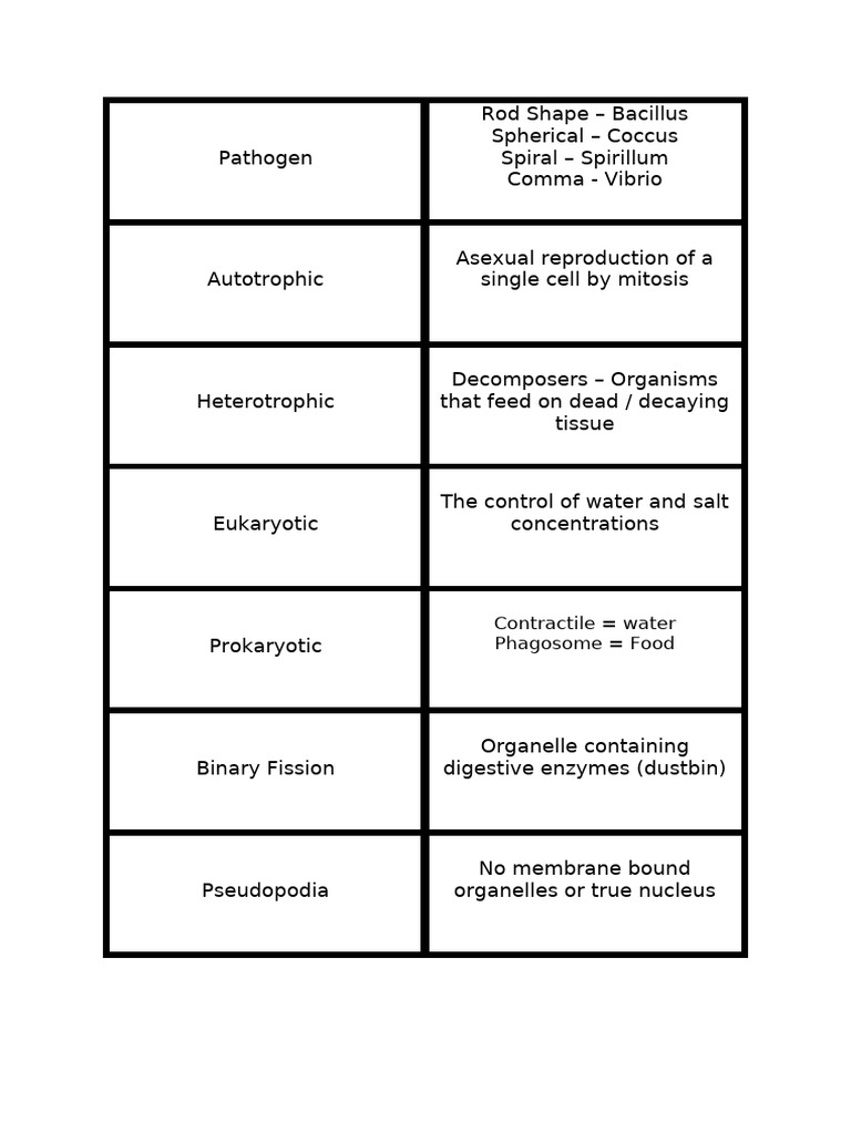 Key Cards - G11 Bio | PDF