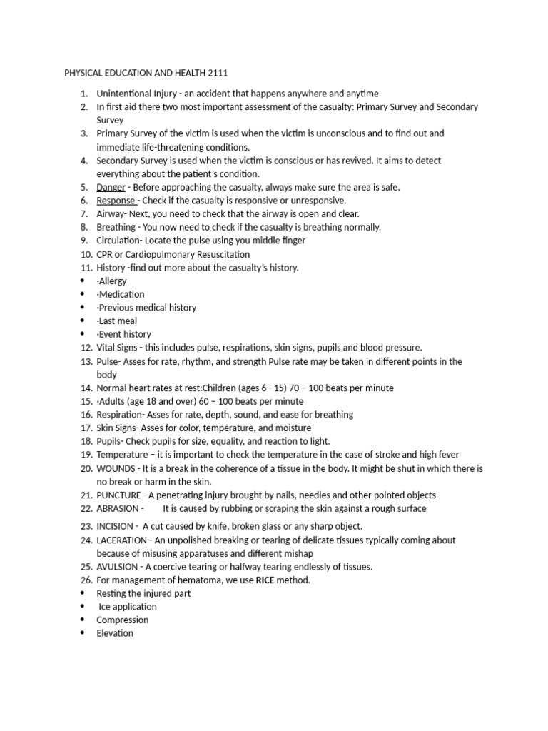 2nd Quarter Physical Education and Health 2111 | PDF | Cardiopulmonary ...