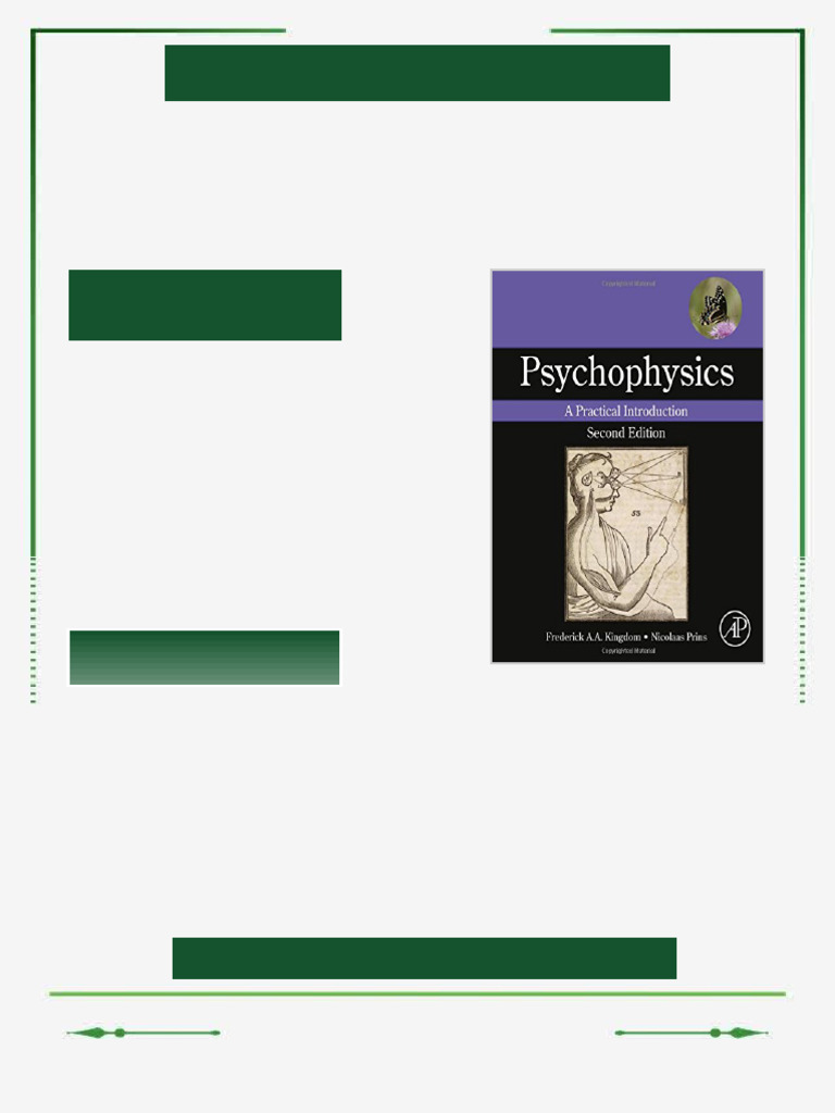 Psychophysics, Second Edition: A Practical Introduction Kingdom Full ...