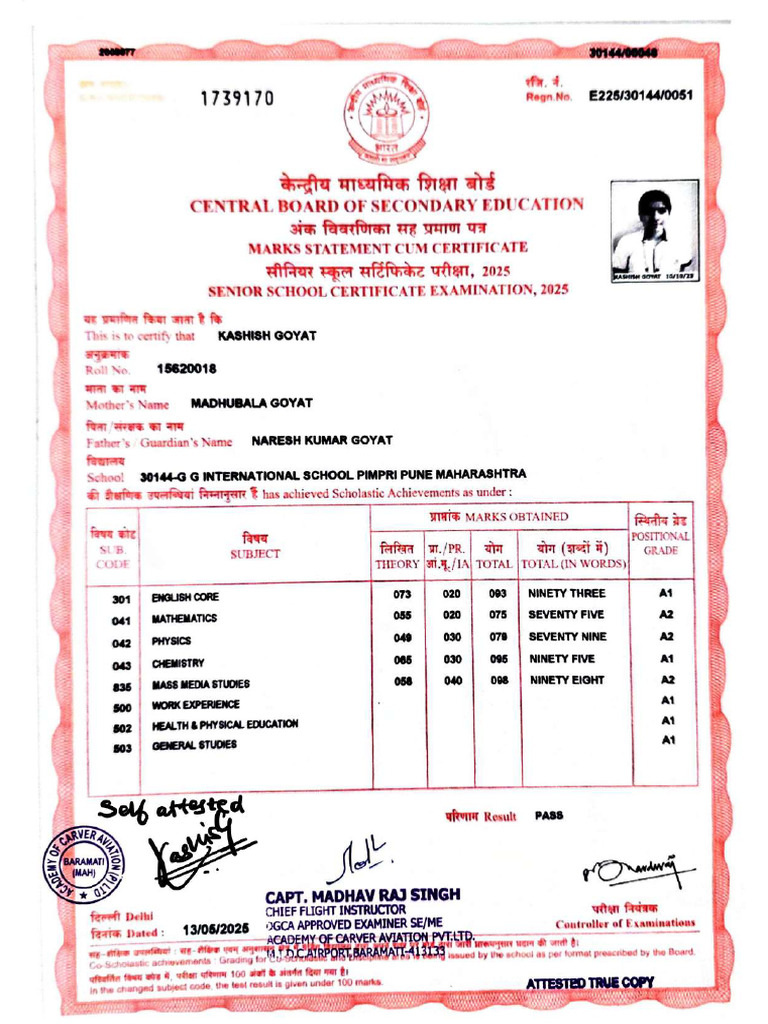 Class 12 Attested Fjnal_compressed | PDF