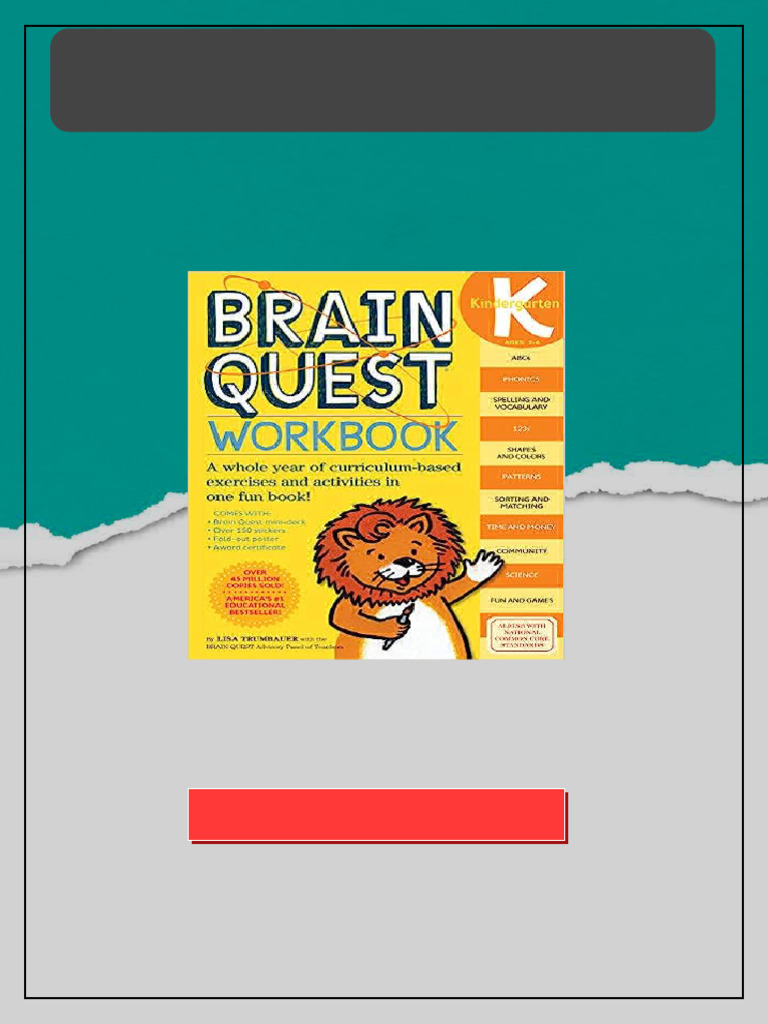 Brain Quest Workbook Kindergarten Lisa Trumbauer newest edition 2025 ...