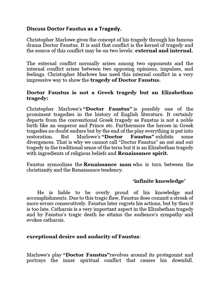 Doctor Faustus | PDF | Tragedy