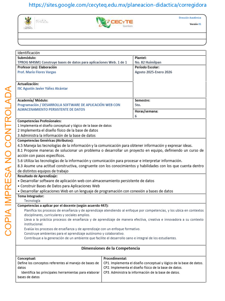 PL82 - TPROG - M4 S2 - Desarrolla Aplicaciones Web Con Conexión A Base ...