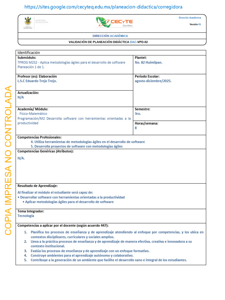 PL82 - TPROG - M2 S2 Aplica Metodologías Ágiles para El Desarrollo de ...