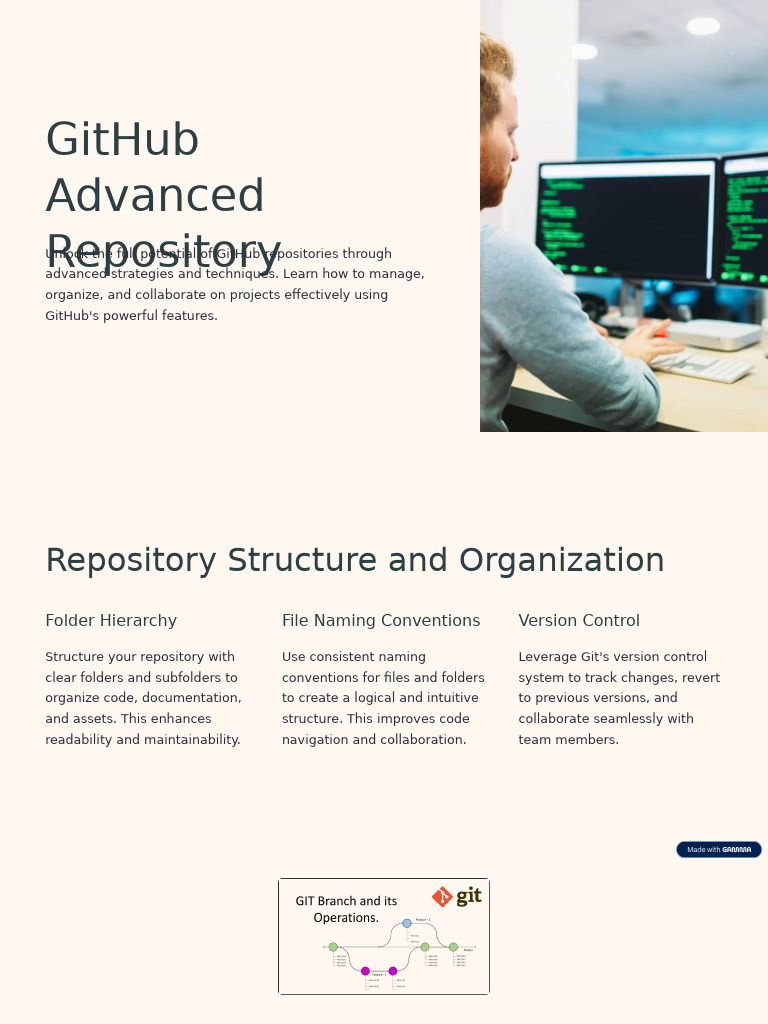 GitHub Advanced Repository | PDF | Version Control | Computing