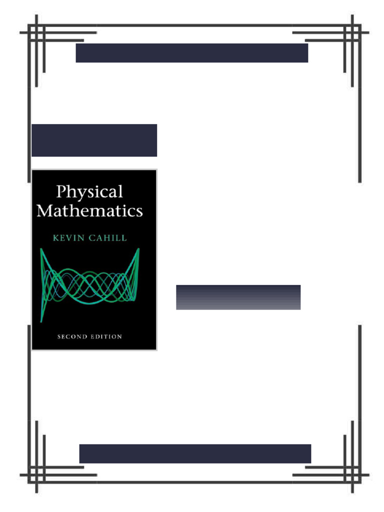 Physical mathematics 2nd Edition Cahill K Kindle & PDF Formats | PDF ...