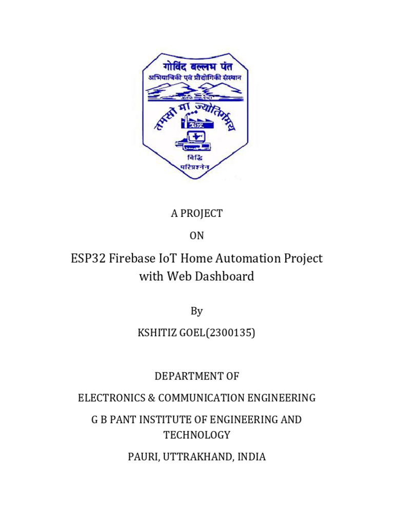 ESP32 Firebase Single Bulb Report With Declaration Acknowledgement-3 | PDF | Internet Of Things ...