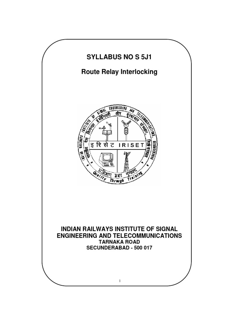 Route Relay Interlocking Guide | PDF | Relay | Railway Safety