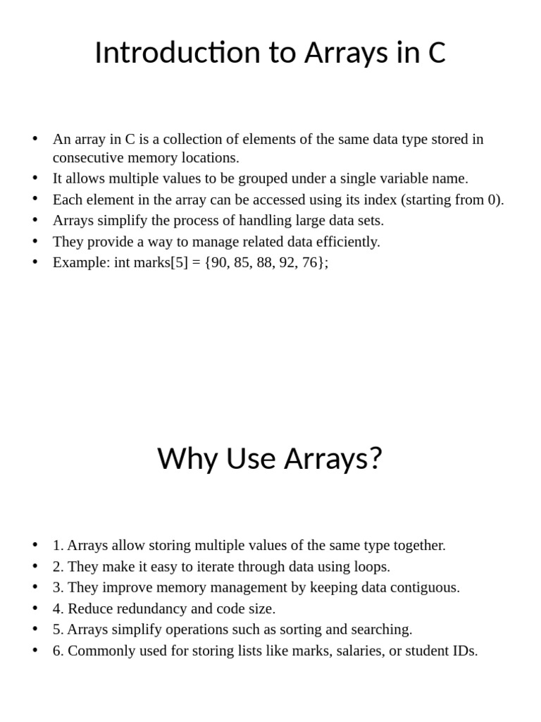 Types of Arrays in C Deep | PDF | Computer Programming | Applied ...