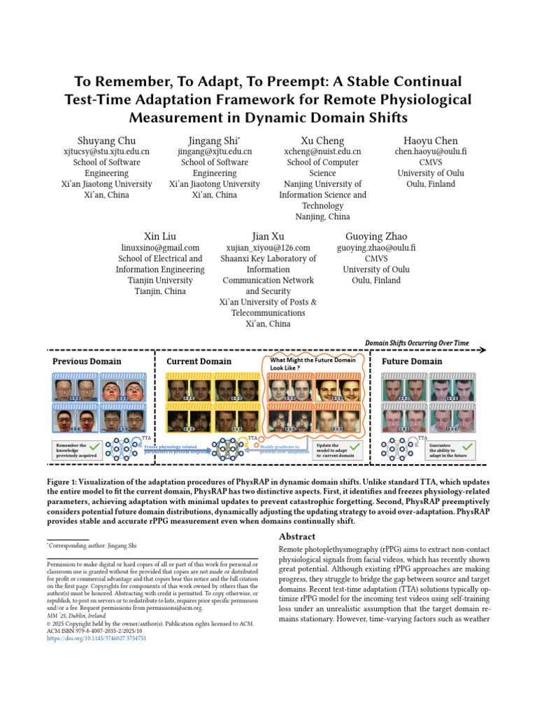 Stable Test-Time Adaptation for rPPG | PDF | Mathematical Optimization ...