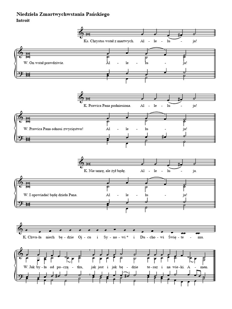 Introit Zmartwychwstanie | PDF