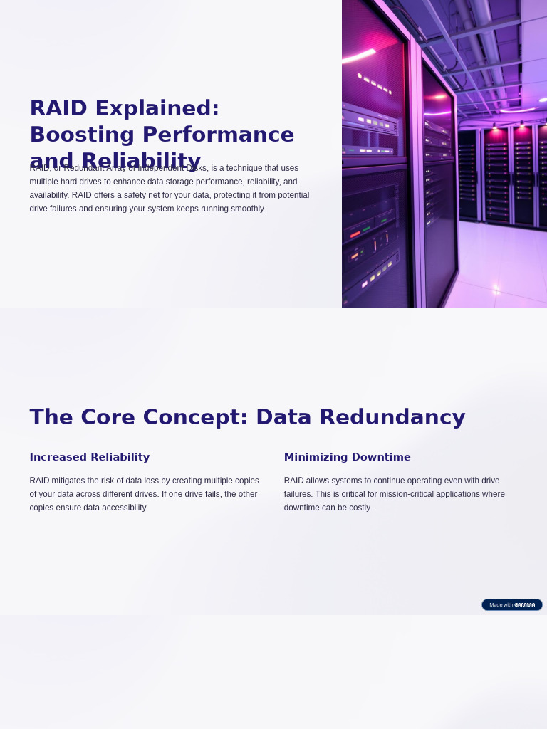 Understanding RAID Levels and Benefits | PDF | Databases | Computer Science