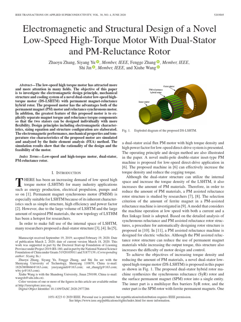 Electromagnetic and Structural Design of A Novel Low-Speed High-Torque ...