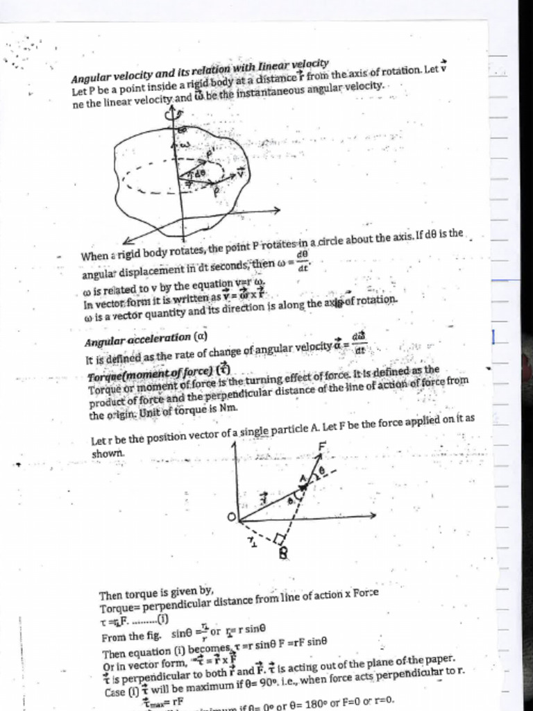 6.chapter 7 System of Particles &rotational Motion | PDF