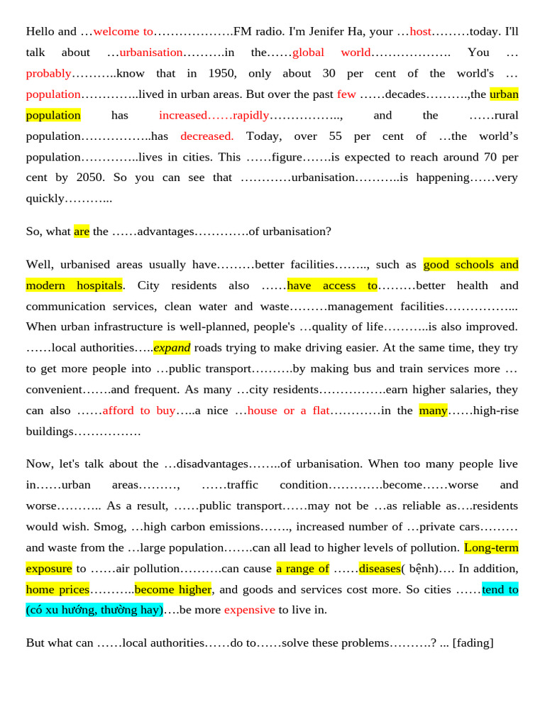Unit 4 Listening Practice 2 | PDF