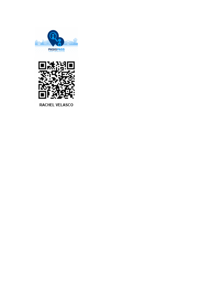 Pasigpass Rachel Velasco (3) | PDF