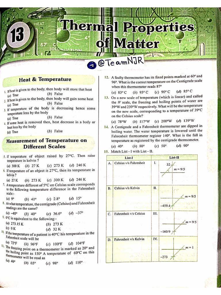 Thermal Notes | PDF