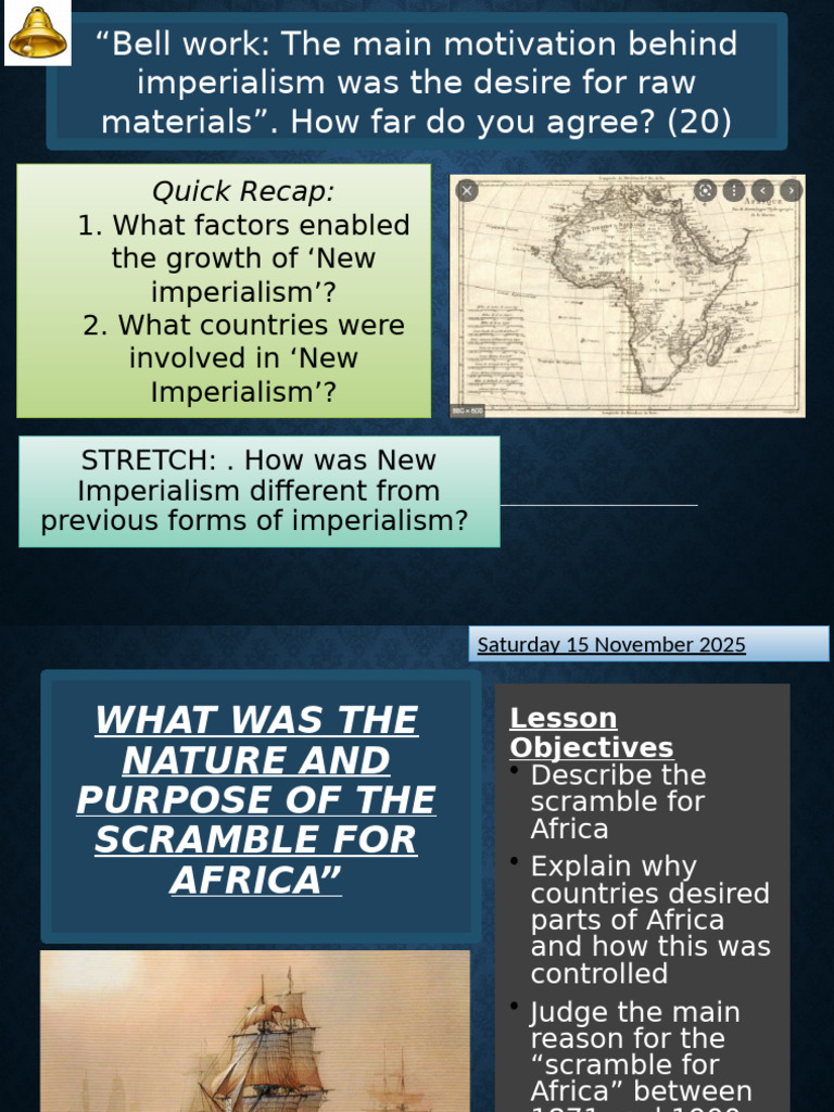 Scramble for Africa: Causes and Impact | PDF | Empire | International ...