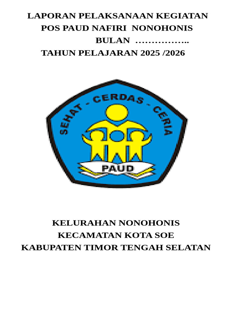 Logo Laporan Pelaksanaan Kegiatan KBM 2025 | PDF