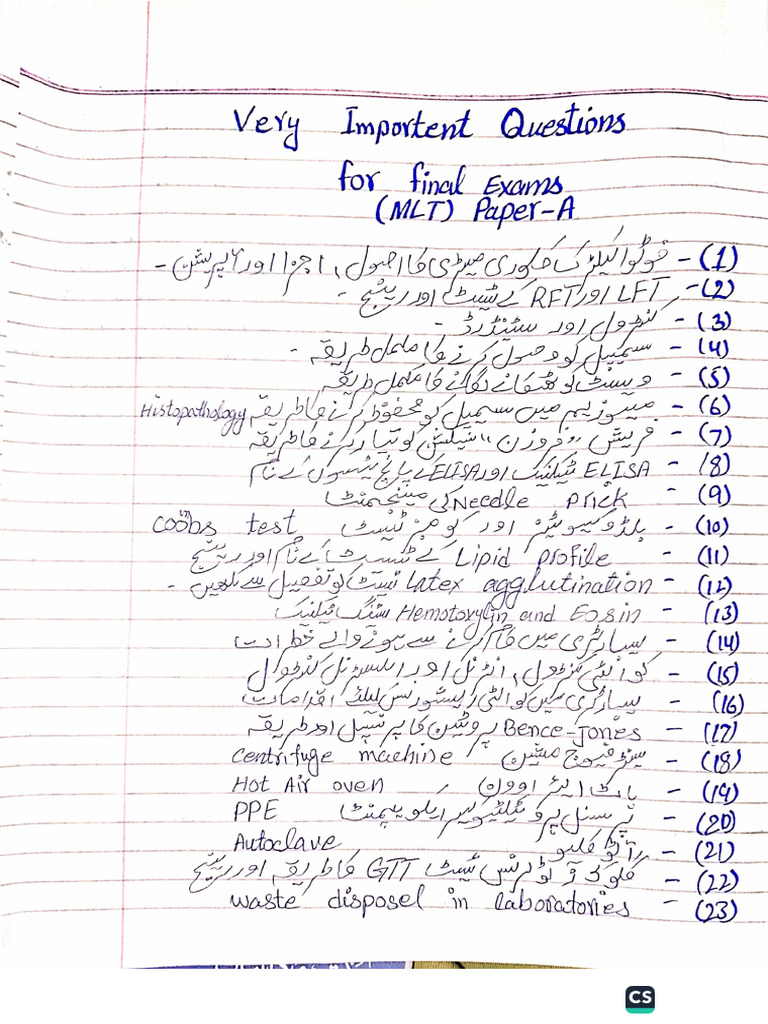 MLT Paper A Imp Questions and Sllybus | PDF